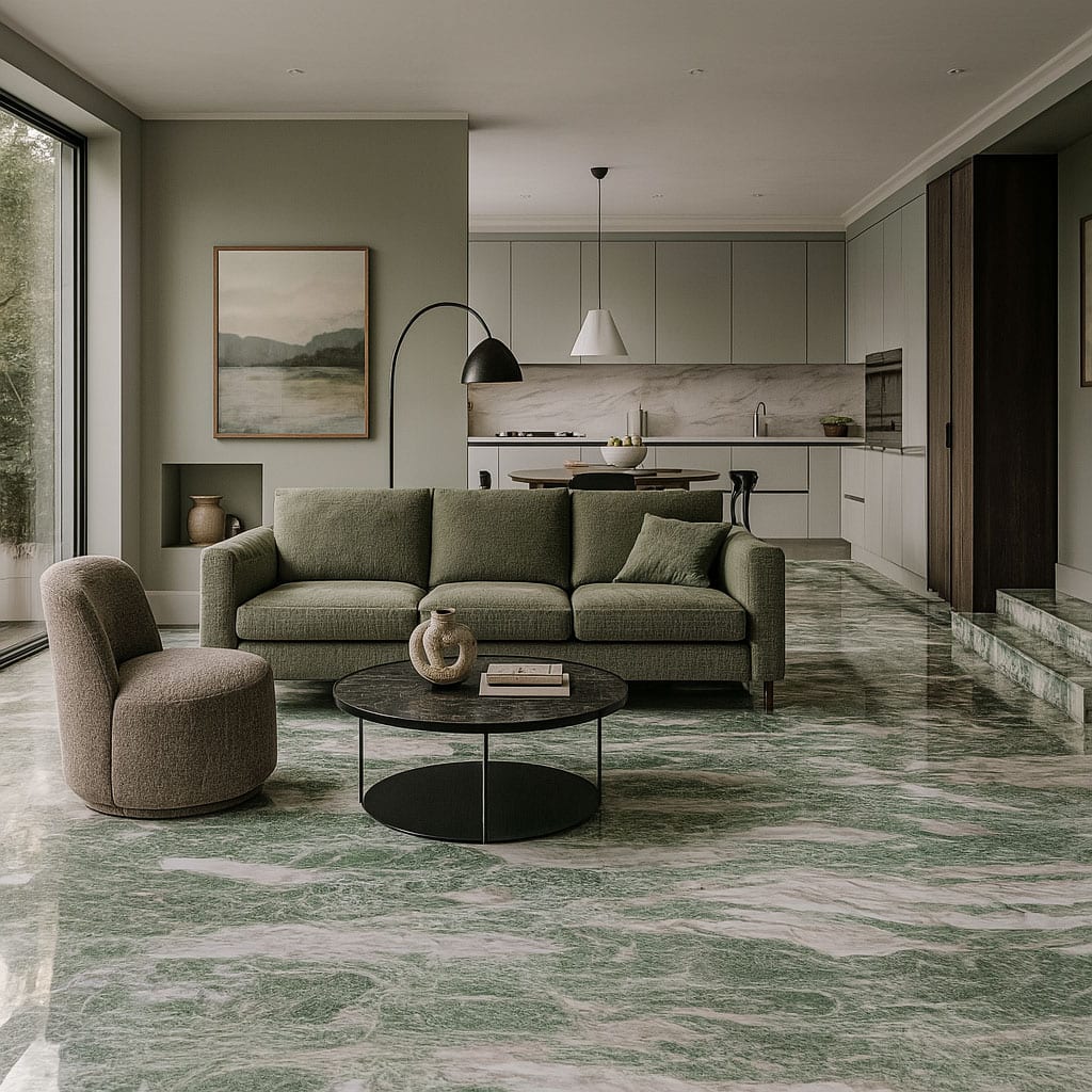 Alba Chiara Marble Slab - Kitchen Benchtops, Bathrooms, Flooring ...