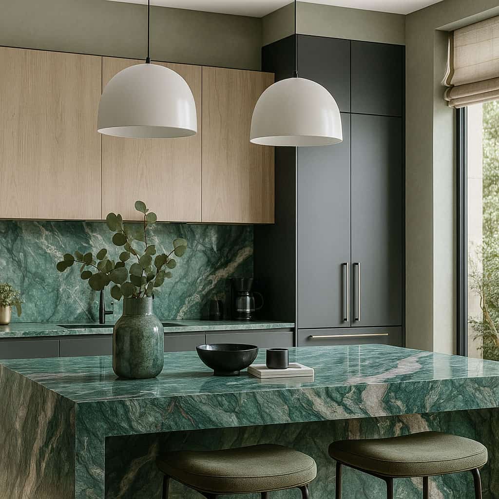 Botanic Green Quartzite Slab - Kitchen Benchtops, Bathrooms, Flooring ...