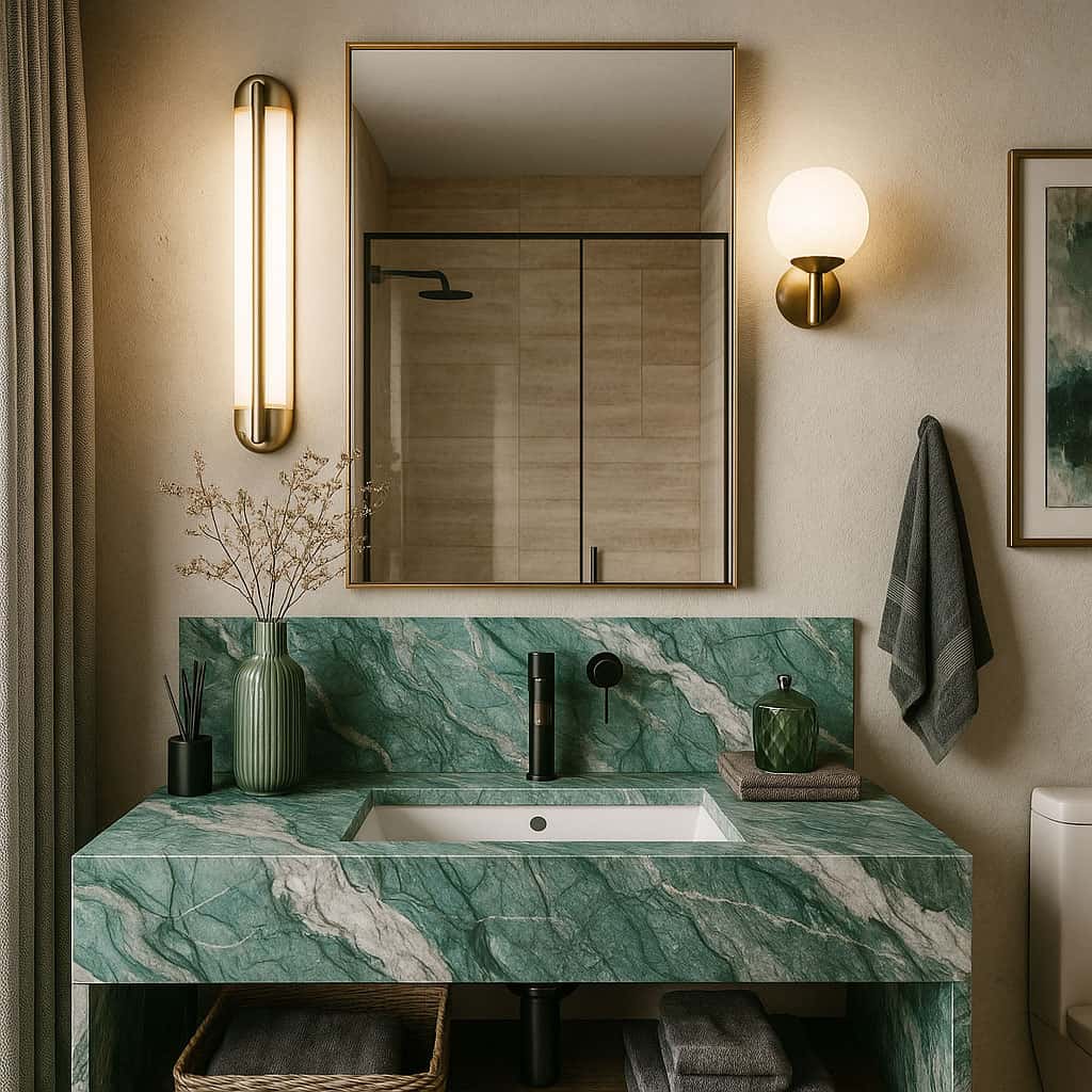 Botanic Green Quartzite Slab - Kitchen Benchtops, Bathrooms, Flooring ...