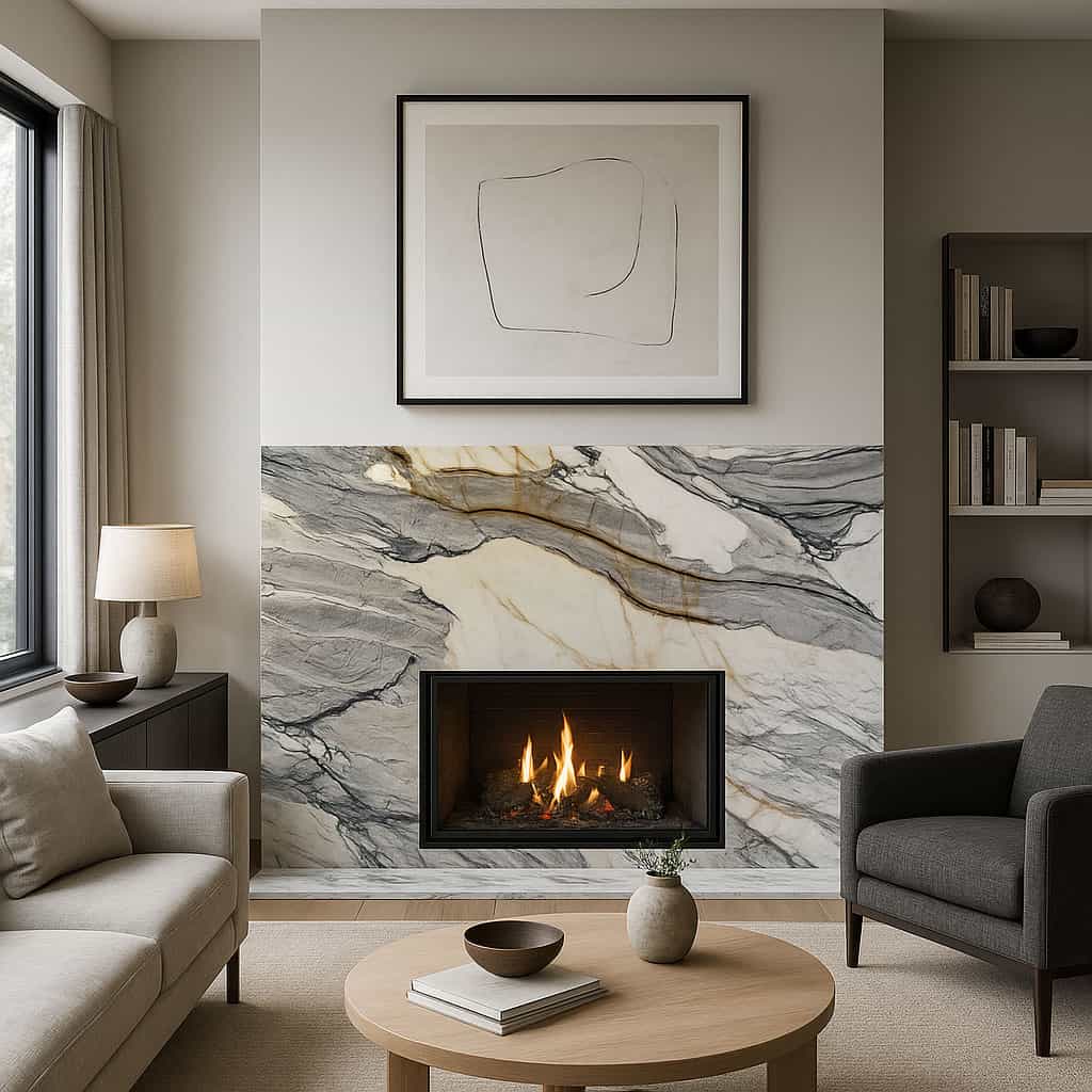 Calacatta Picasso Marble Slab - Kitchen Benchtops, Bathrooms, Flooring ...