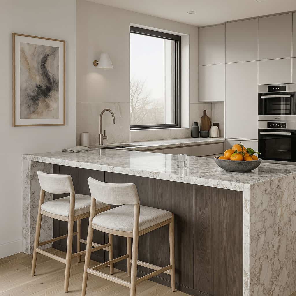 Calacatta Pietra Santa Marble Slab - Kitchen Benchtops, Bathrooms, Flooring, Tables & Walls ...