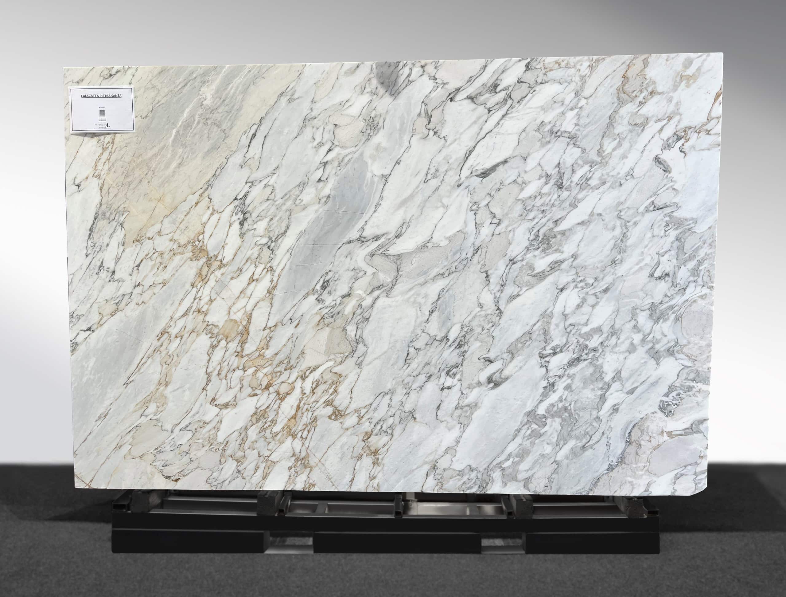 Calacatta Pietra Santa Marble Slab - Kitchen Benchtops, Bathrooms ...