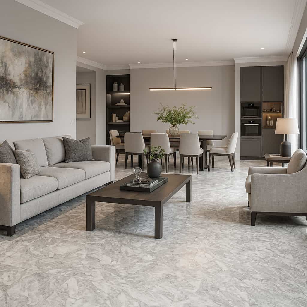 Grigio Portofino Marble Slab - Kitchen Benchtops, Bathrooms, Flooring ...