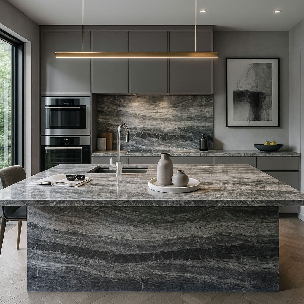 Grigio Striato Marble Slab | Italian Natural Stone | Sydney Supplier