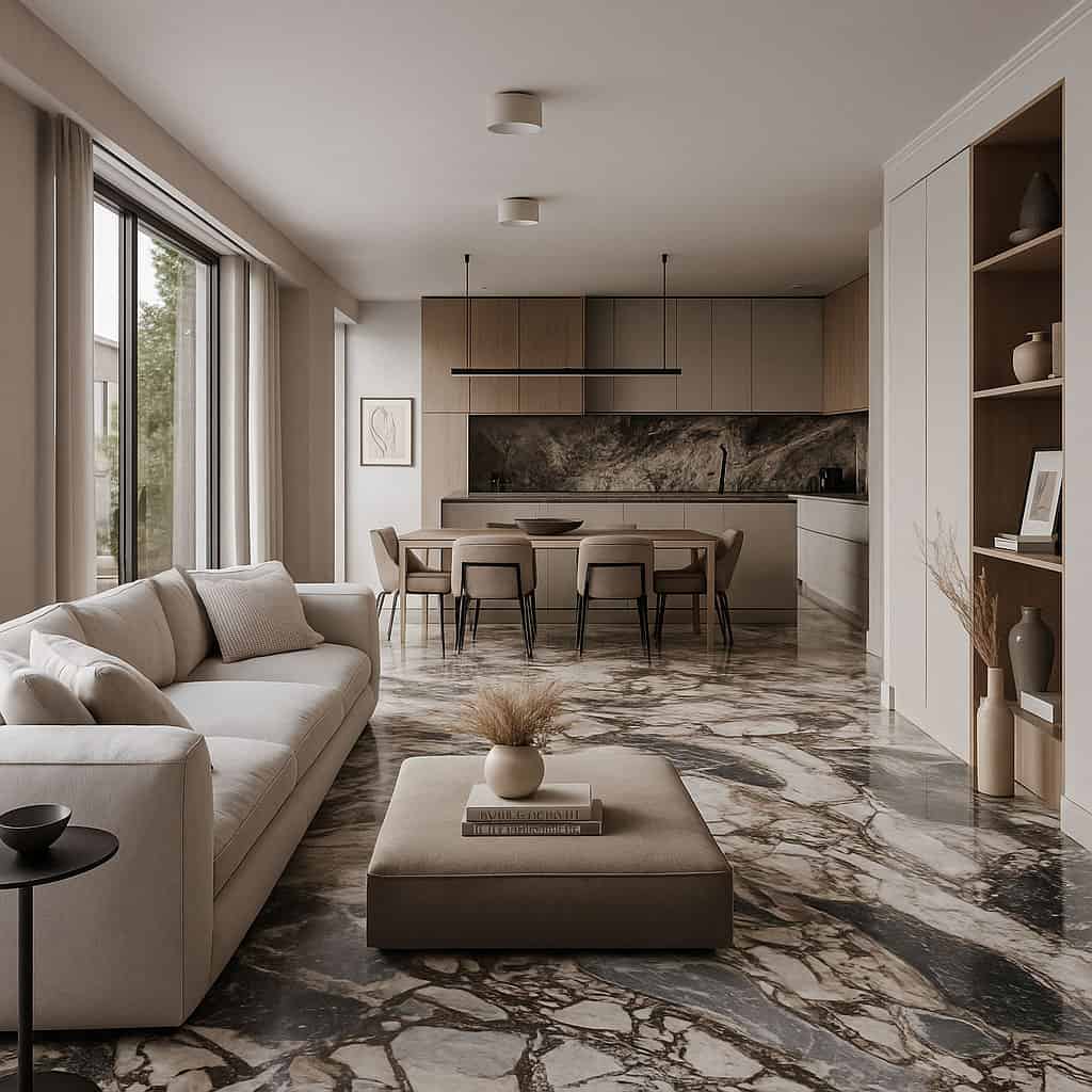 Ocean Storm Marble Slab | Italian Natural Stone Surfaces | Sydney Supplier