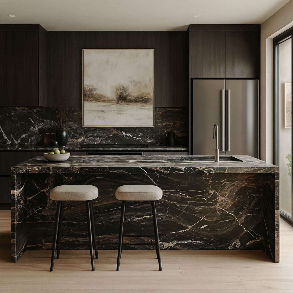 Patagonia Nero Quartzite Slab | Brazilian Natural Stone | Sydney Supplier