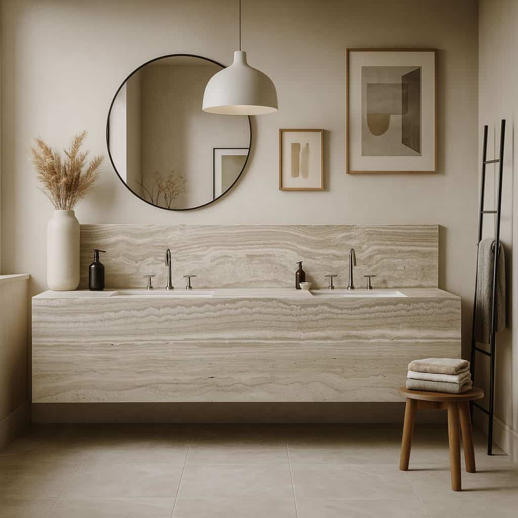 Travertino Alabastrino Unfilled Travertine Slab | Italian Natural Stone ...