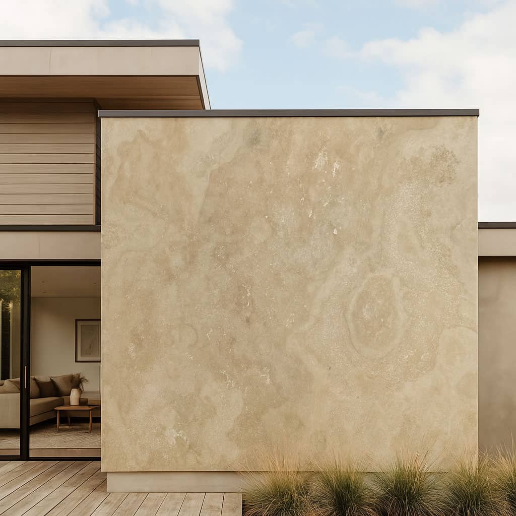 Travertino Classico Crosscut Travertine Slab - Kitchen Benchtops ...