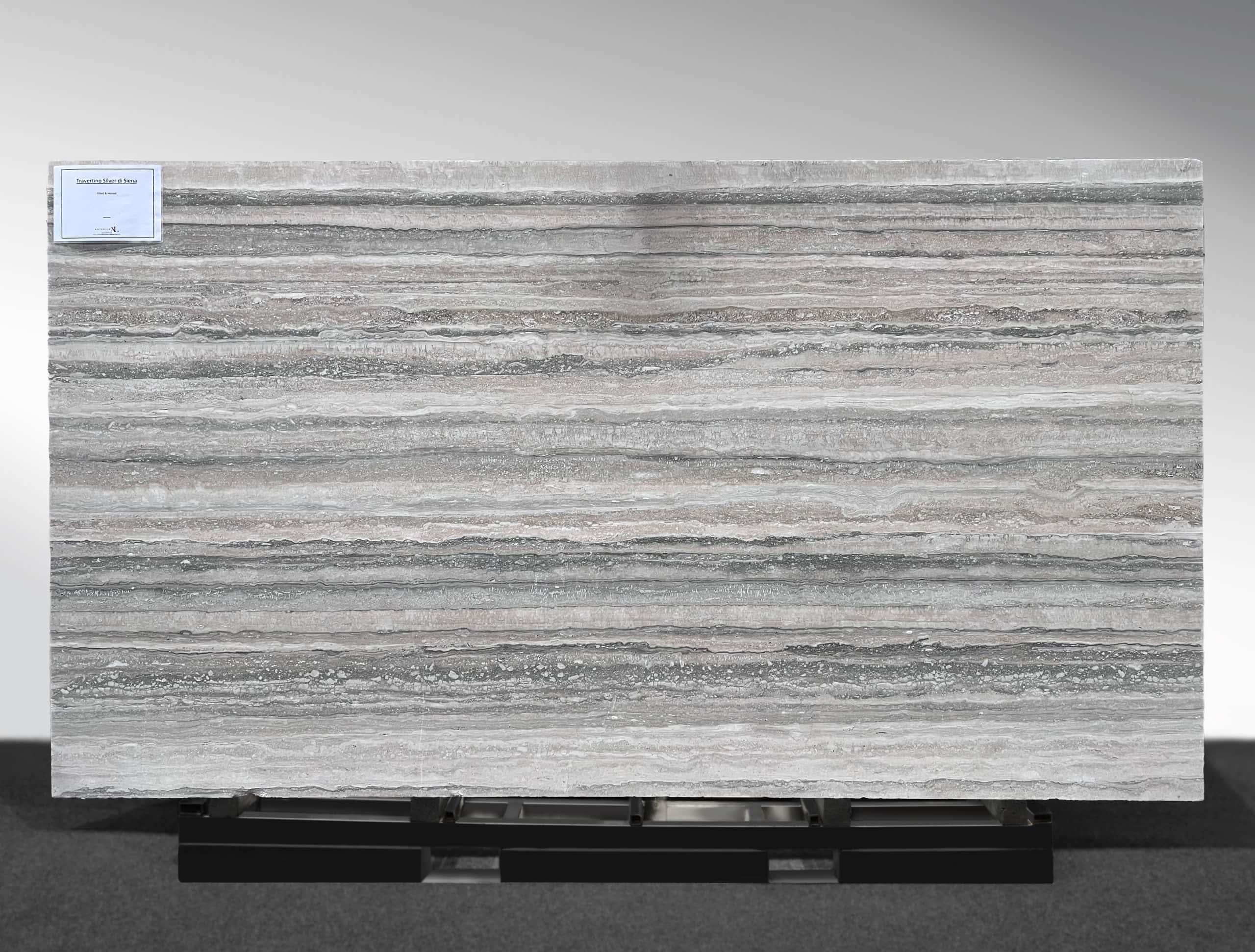 Travertino Silver di Siena Travertine Slab - Travertine Slab Supplier ...